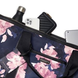 Victoria's Secret | Bags | Victorias Secret Pink Floral Getaway ...